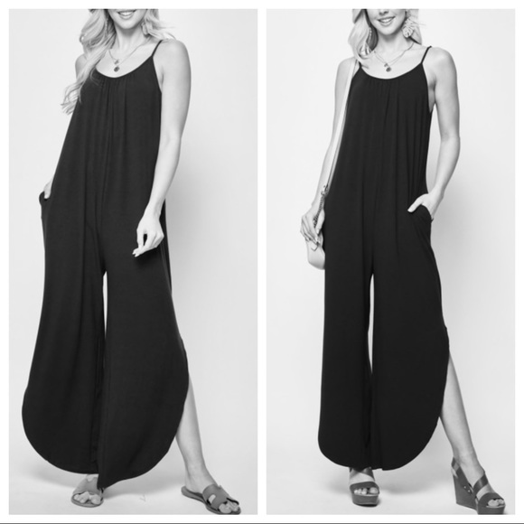 ShopEvelynne | Pants & Jumpsuits | Chic Tank Jumpsuit With Side Slits ...